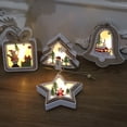 Christmas Light Hanging Ornaments Xmas Light Wooden Decorations ...