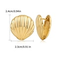 AOOOWER Small Shells Shaped Earring Vintage Piercing Earring Statement ...