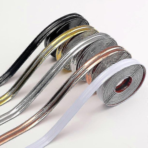 10 m Self-Adhesive Mouldings, Flexible Kink Strip, PVC End Strip, Wall ...