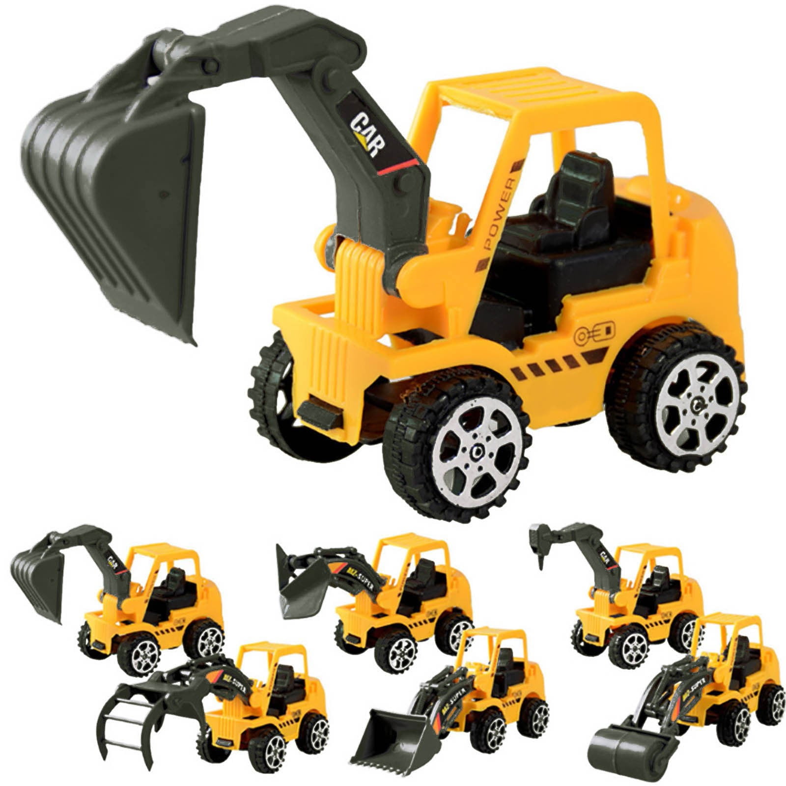Click here for Ppgejgek 6 Piece Mini Construction Vehicle Toy Set... prices