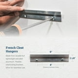 Picture Hang Solutions 6 in Light French Cleats for Metal and Wood 50 ...