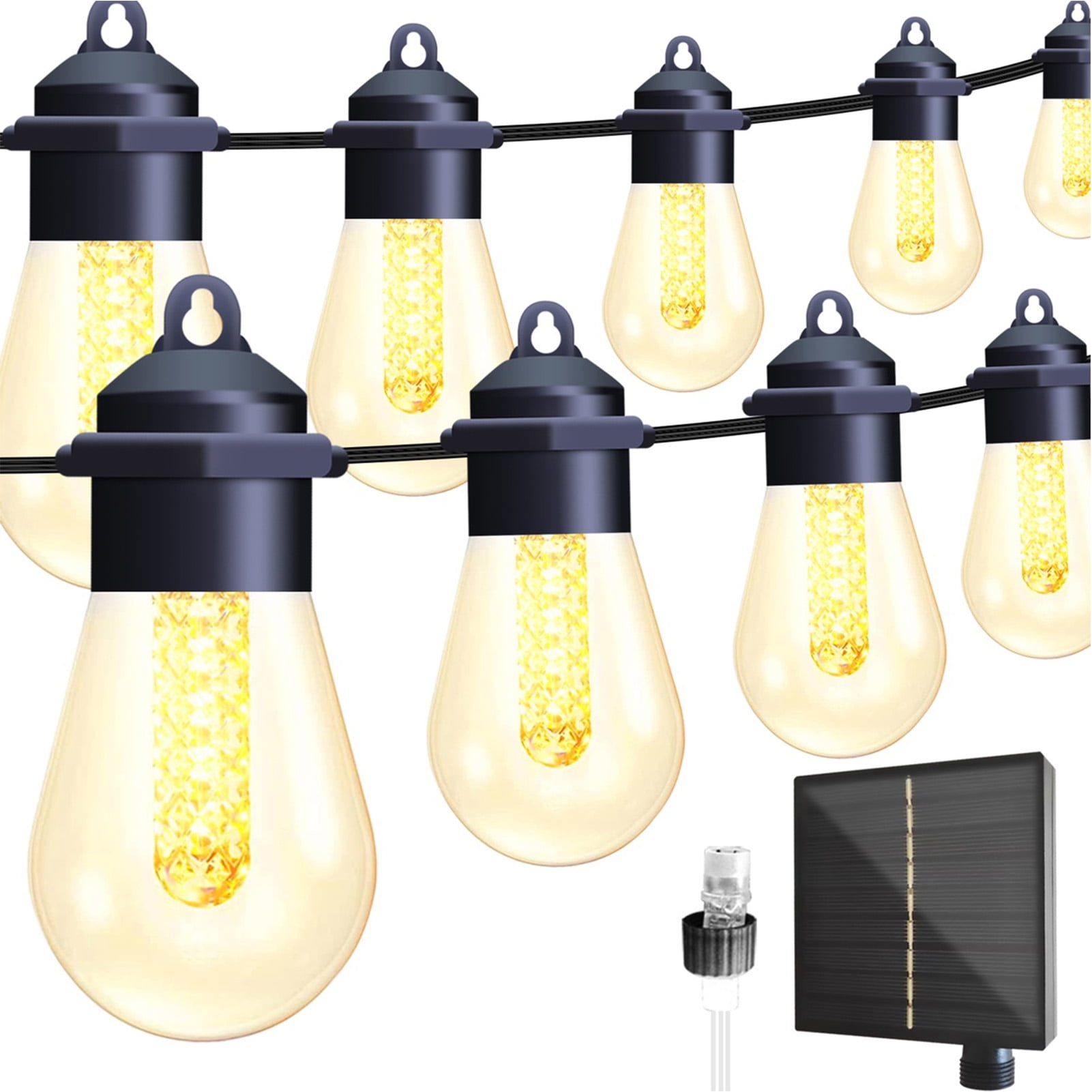 Click here for Tfixol Solar Panel Led Outdoor String Lights 49ft... prices