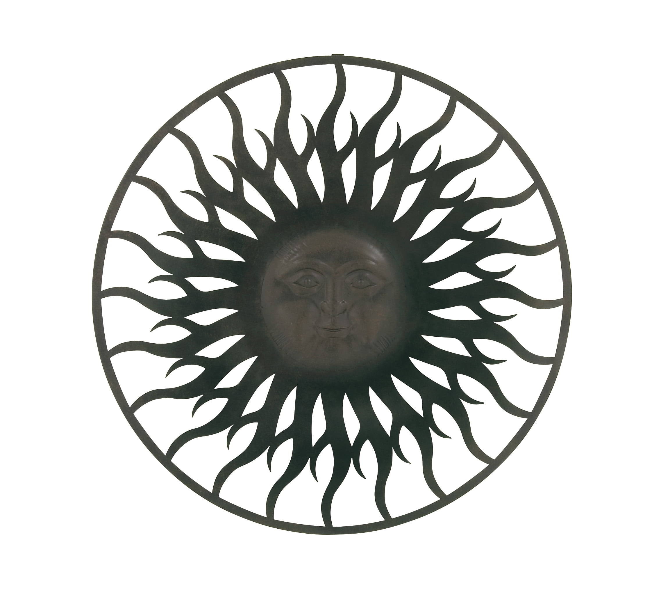Graceful Metal Outdoor Sun Face Wall Plaque - Walmart.com