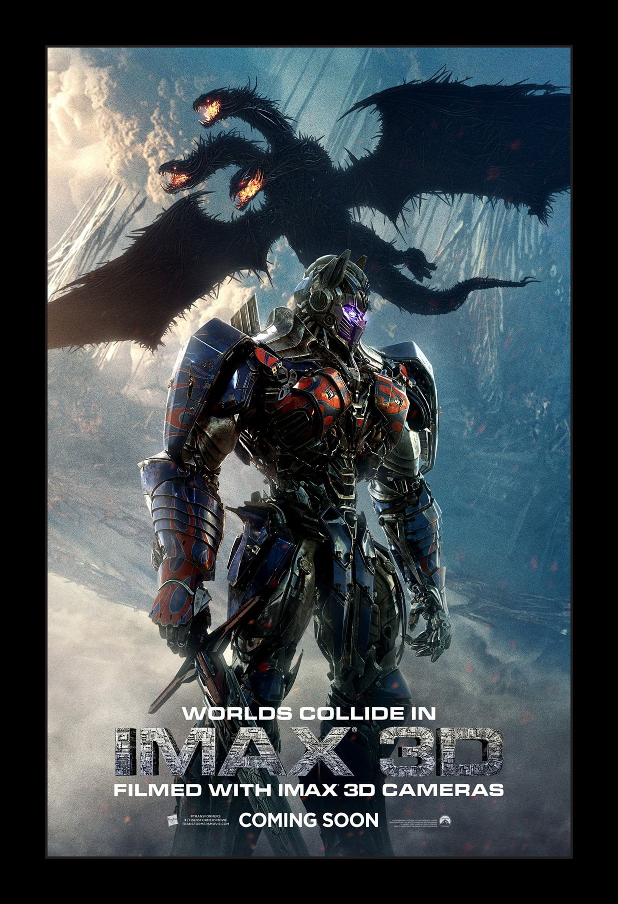 TRANSFORMERS: THE LAST KNIGHT - 11x17 Framed Movie Poster - Walmart.com