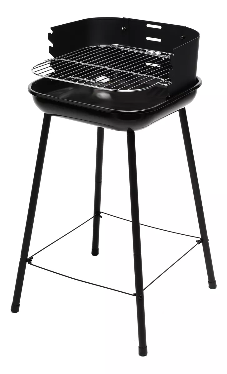 Asador de carbón NATERIAL Parrilla ajustable Resistente 55 x 74 x 40.5 ...