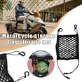 Motorcycle Cargo Net with Plastic Hooks for Binding Luggage and Helmets ...