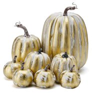 8 Inch Large Artificial Pumpkins Halloween Decor DIY White Foam ...