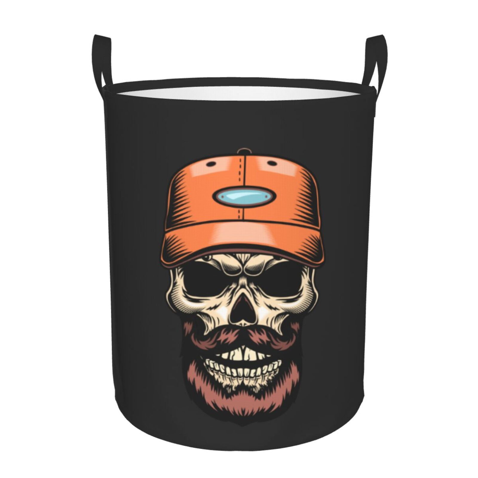 XMXT Collapsible Laundry Basket, Skeleton Courier Pattern Waterproof ...