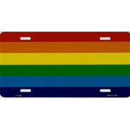 Rainbow LGBTQ Gay Pride Pattern License Plate Frame - Walmart.com