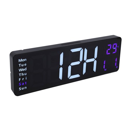 Digital Wall Clock, Memory Function Modern LED Digital Clock For Living ...