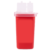Medline Sharps Disposal Container, Red, 5qt, Wall-Mount, Curved Lid, 1 ...