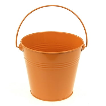 Metal Pail Bucket Party Favor, 7-Inch, Silver - Walmart.com