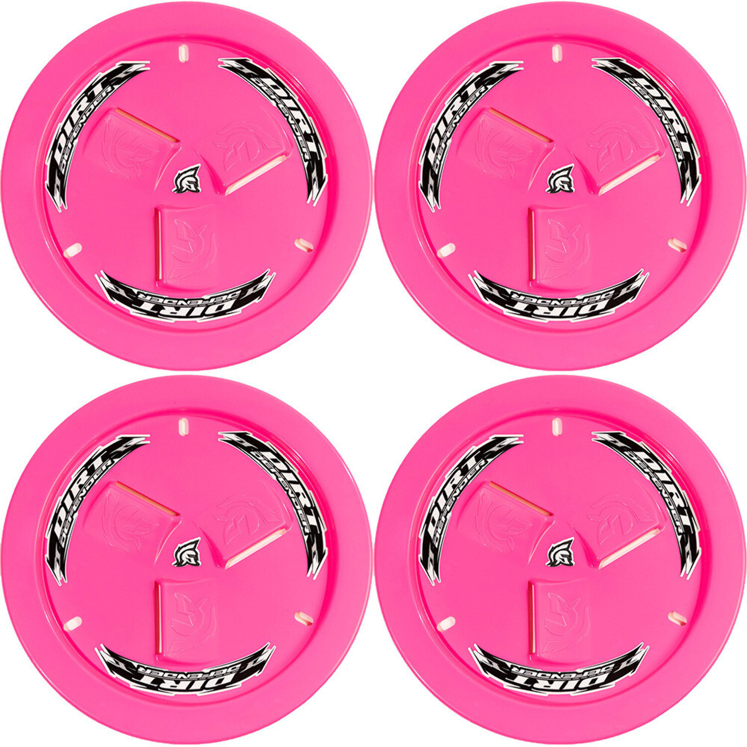 Dirt Defender 15 x 8 Vented Wheel Covers Mud Covers Neon Pink 4 Pack ...