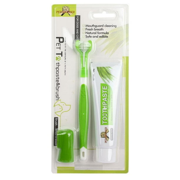 Beef Cat Toothbrush and Toothpaste Set for Teeth Cleaning Vanilla ...