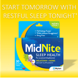 MidNite Drug-free Sleep Aid Chewable Tablets, Cherry Flavor, 30 Ct ...
