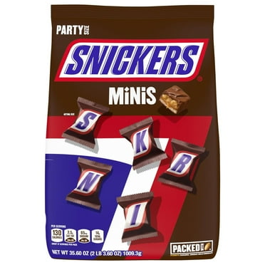 Snickers Singles Size Chocolate Candy Bars, Assorted Variety Box By ...
