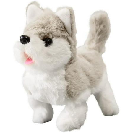 Simulation Plush Electric Puppy Toy, Cute Cuddly Plush Pet Toy Dog Can ...