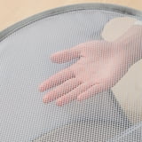 Buenod 2 Compartment Horizontal Mesh Laundry Hamper Collapsible Clothes ...