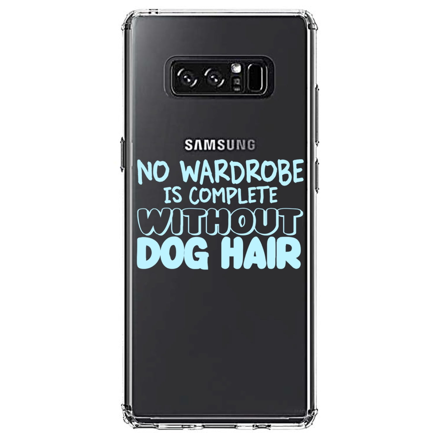DistinctInk Clear Shockproof Hybrid Case for Samsung Galaxy Note 8 ...