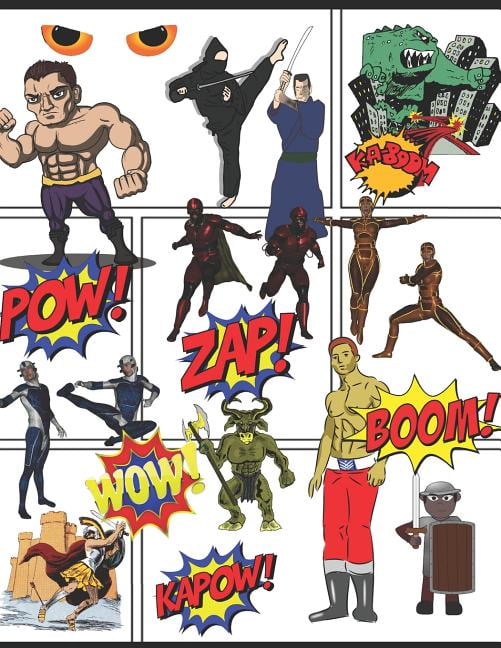 Blank Comic Book Paper: 120 Comic Style Paper Large 8.5x11 Pages to ...