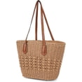 MMYGU Women's Straw Bag Woven Shoulder Bag Large Tote Purse Summer ...