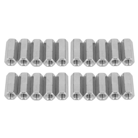 Hex Connection Nuts, 25mm Length Hex Coupling Nut 304 Stainless Steel ...