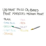 uni Paint Permanent Oil Based Fine Point Paint Markers, Assorted Colors ...