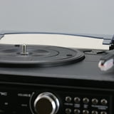 Trexonic 3-Speed Turntable with CD Player, Dual Cassette Player, BT, FM Radio & USB/SD Recording ...