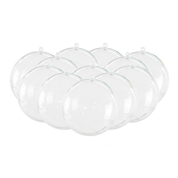 Christmas Fillable Balls Party Decor Fillable Balls Transparent Plastic ...