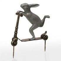 Rabbit Lantern Antique Bronze Metal Garden Sculpture - Walmart.com