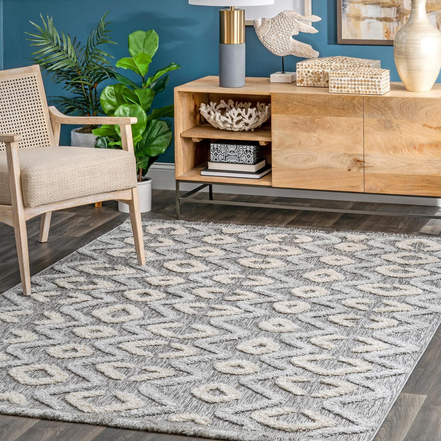 nuLOOM Giana Raised Chevron Trellis Area Rug - Walmart.com - Walmart.com