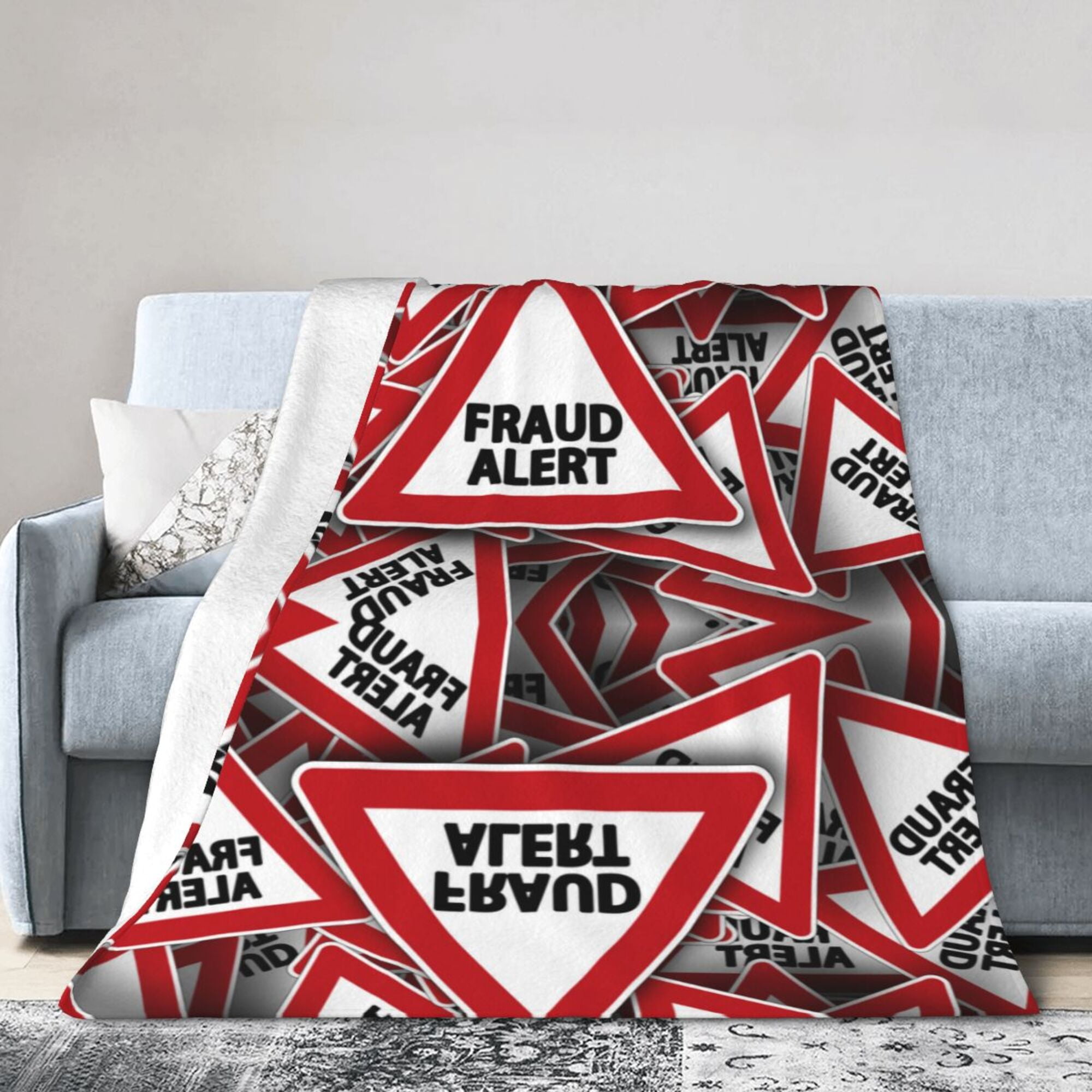 Anti-Pilling Flannel Bed Throw Blankets Traffic Signs - Couch-Ultra ...