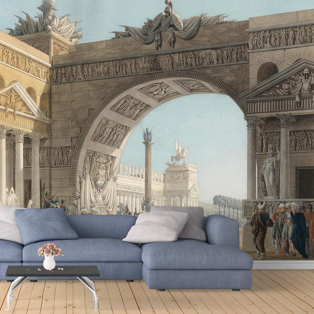 IDEA4WALL 6pcs Landscape Peel and Stick Wallpaper Removable Wall Murals ...