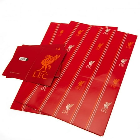 Liverpool FC Pinstripe Wrapping Paper Sheets (Pack of 2) | Walmart Canada