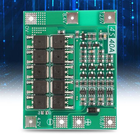 Loewten 4-String Li-ion Protection Board 40A DC 16.8V Lithium Battery ...