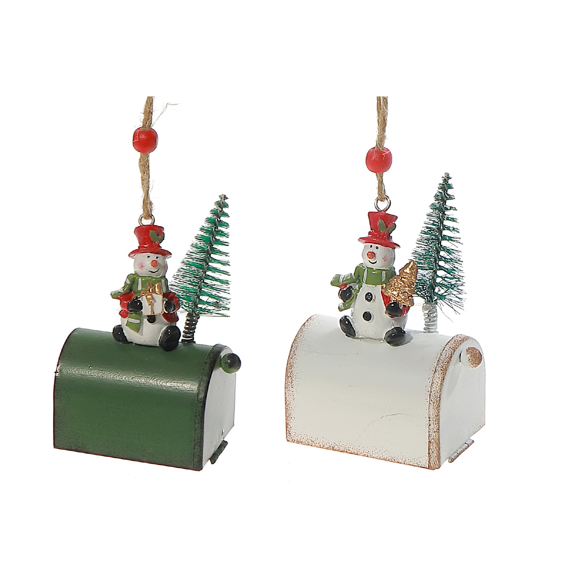 Click here for Ih Casadécor Metal Mailbox With Snowman Ornament (... prices