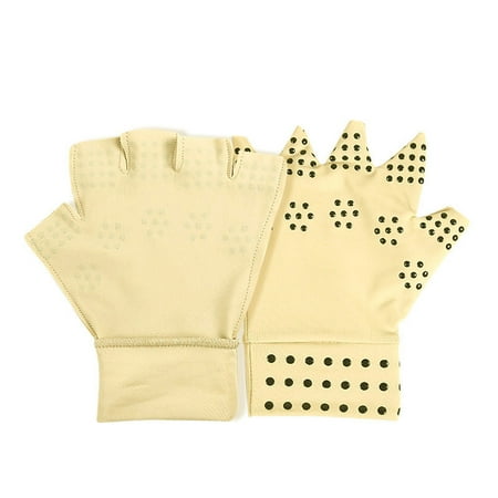 JOYWEI 1 Pair Half Finger Sports Gloves Computer Typing Gloves Raynauds ...