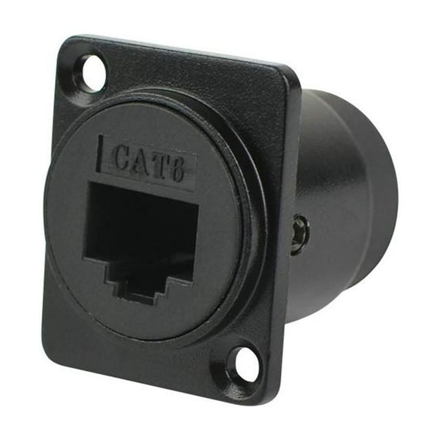 Toronce Cat6 D Series Panel-Mount Connector | D-Cat6 Ethercon Pass-Through Connector - Walmart.ca