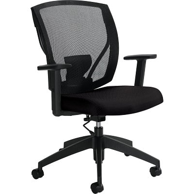 Chair-Task Ibex Mesh Back, Bonded Leather Black | Walmart Canada