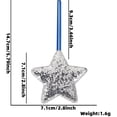 4th of July Patriotic Star Ornaments with Sequins, Hanging Red White ...