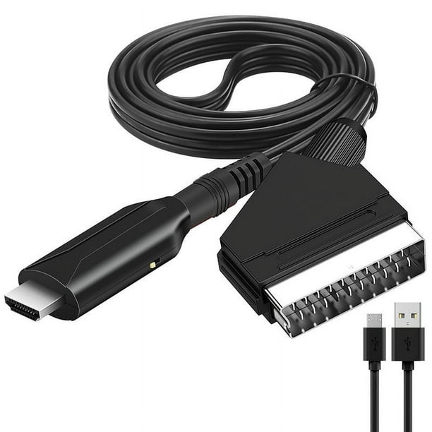 Adaptador de audio y vídeo convertidor SCART a HDMI YONGSHENG 1M Negro | Walmart en línea
