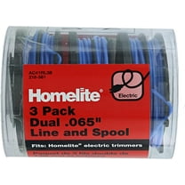 Homelite 0.065" x 11ft Twisted String Trimmer Line Spool (3 Pack ...