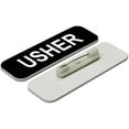 Usher Name Tag - Pack of 3 (Black) - Walmart.com