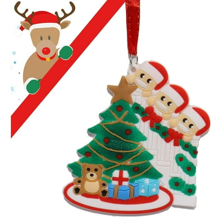 Chris Tree Ornament, 2021 Name DIY Resin Quarantine Survived Family ...