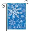 Anley Double Sided Winter Snowflake Yard Lawn Garden Flag, Let It Snow ...