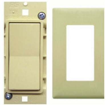 Pass & Seymour RV/Mobile Home White Double Snap-On Plate for Switches ...