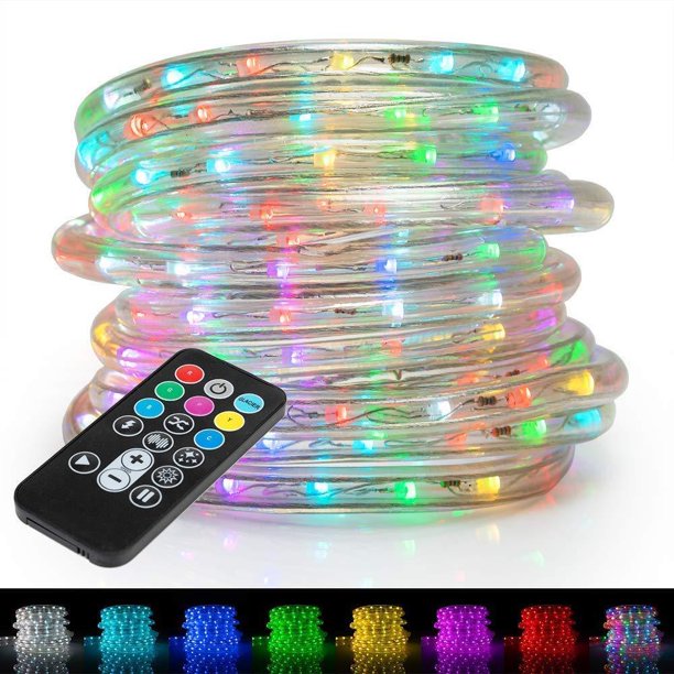 WYZworks 1/2" (150' feet) Multi-Colors + 8 Color Modes & 4 Lighting ...