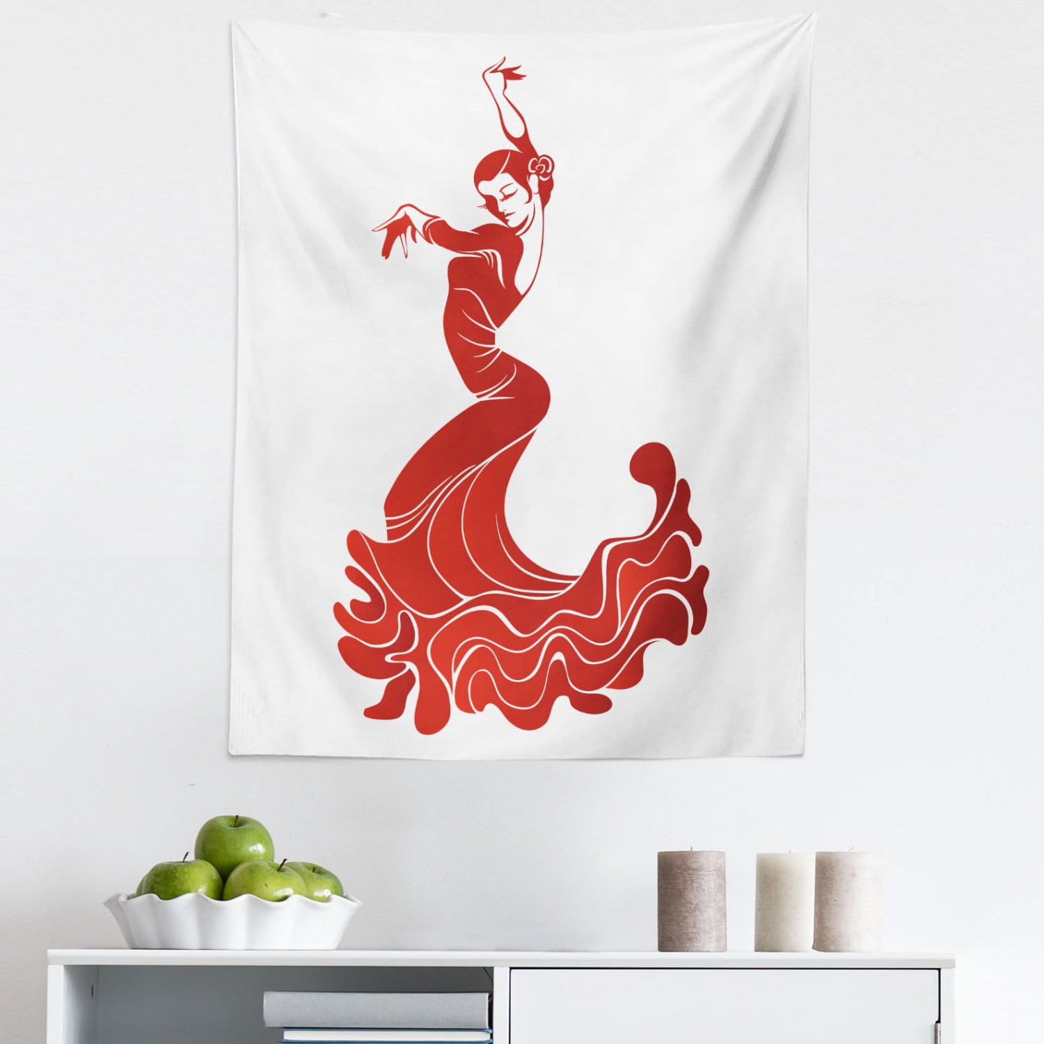 Spanish Tapestry, Flamenco Dancer Performance European Folklore ...
