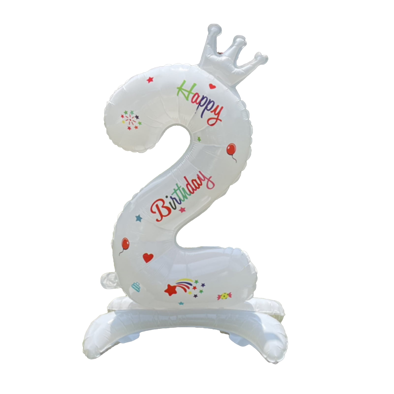 VEAREAR 32 Inch Birthday Balloon Festive Standing Type Inflatable ...