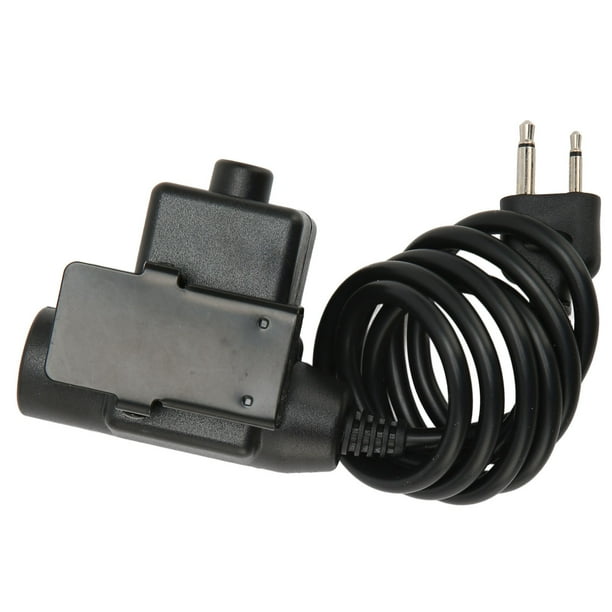 Adaptador PTT U94 Cable de PU reforzado Cable adaptador militar Push to ...